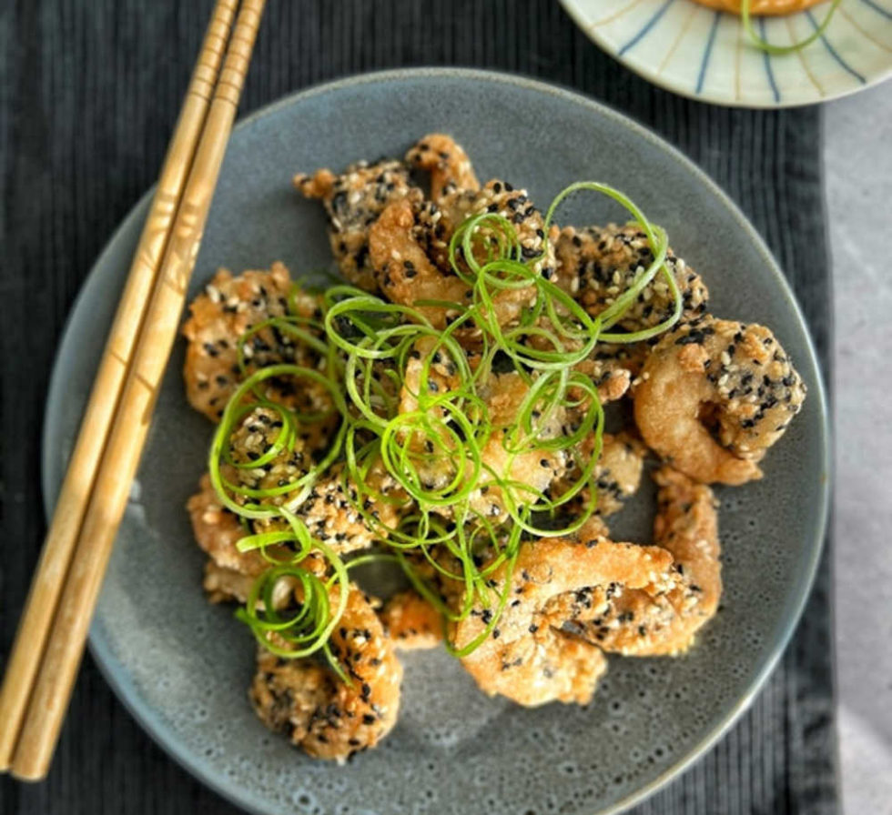 Crispy Fried Sesame Prawns - Well and Good